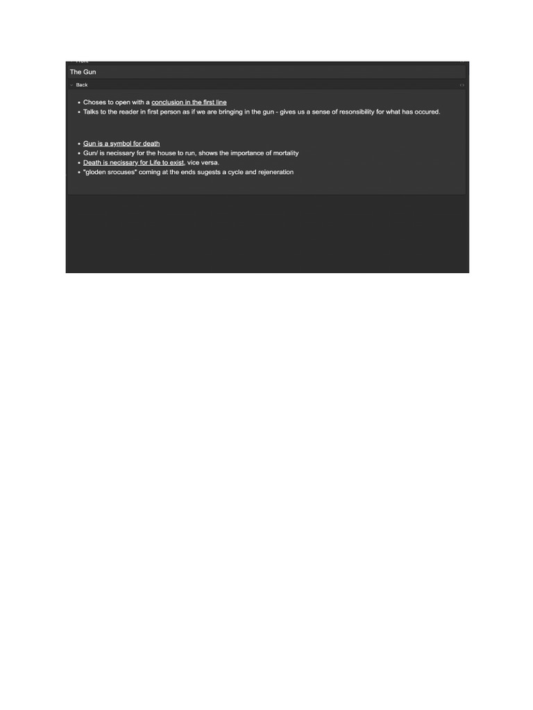 The Gun - Poems of The Decade Notes | PDF