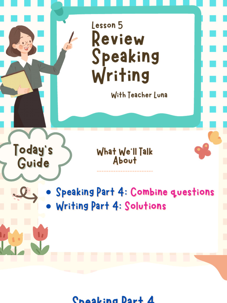 Lesson 5_Review Speaking and Writing.pdf | PDF