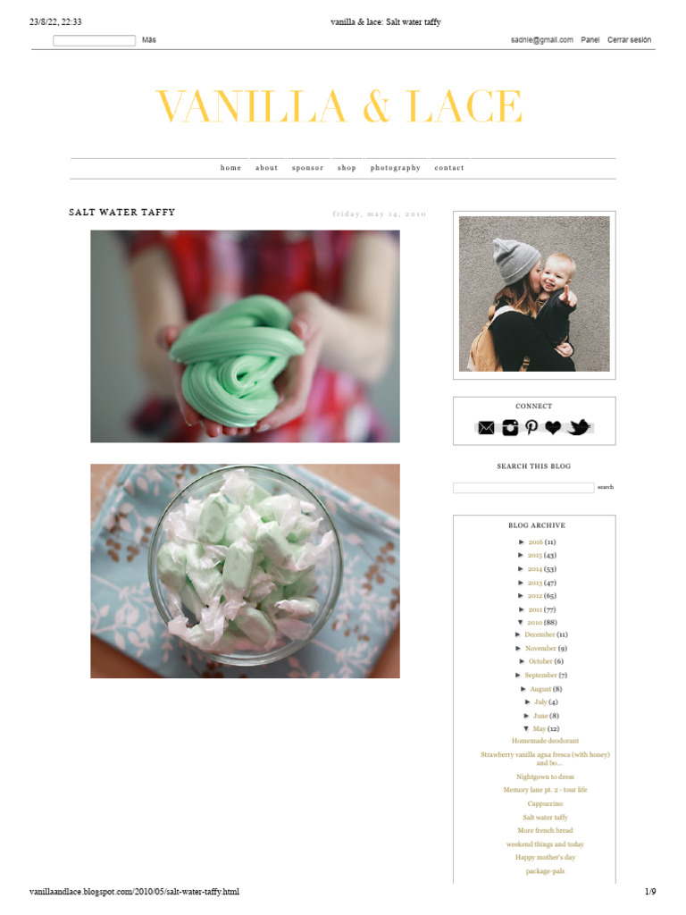 Vanilla & Lace - Salt Water Taffy | PDF