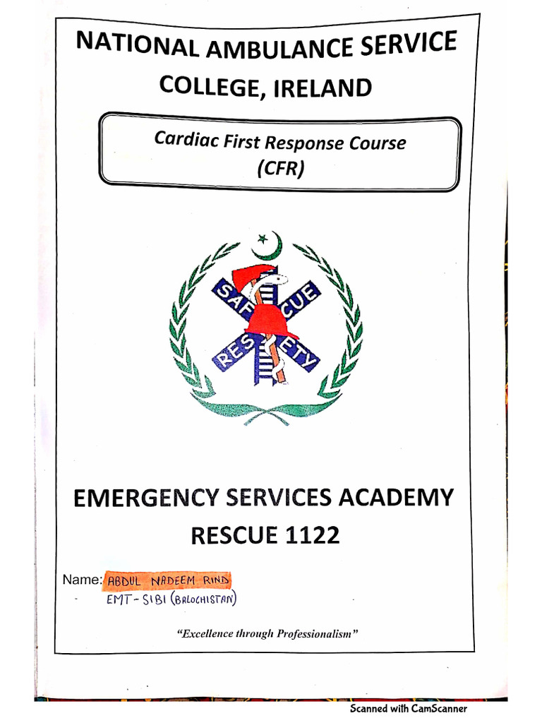 CFR (Cardiac First Responder) | PDF