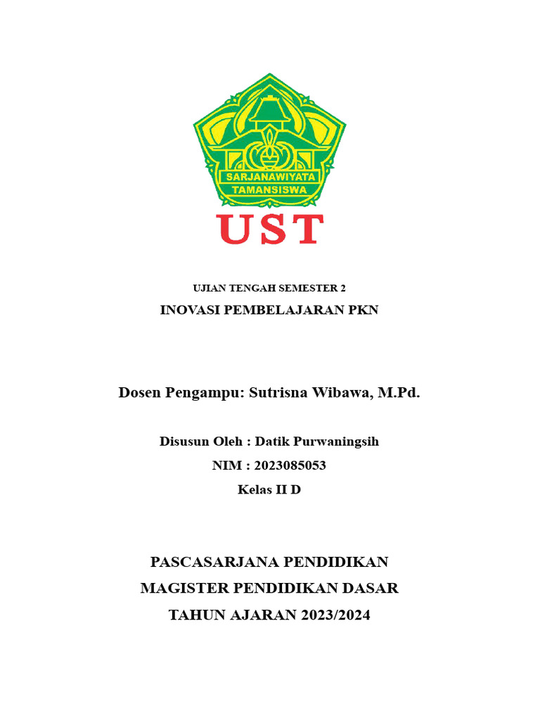Uts Inobel PPKN Datik P 2023085053 Compressed | PDF