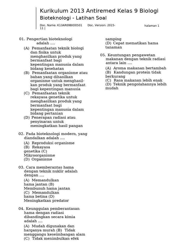 Bioteknologi | PDF
