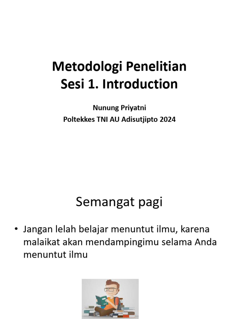 Metopen -1_ Pengantar 2024 | PDF