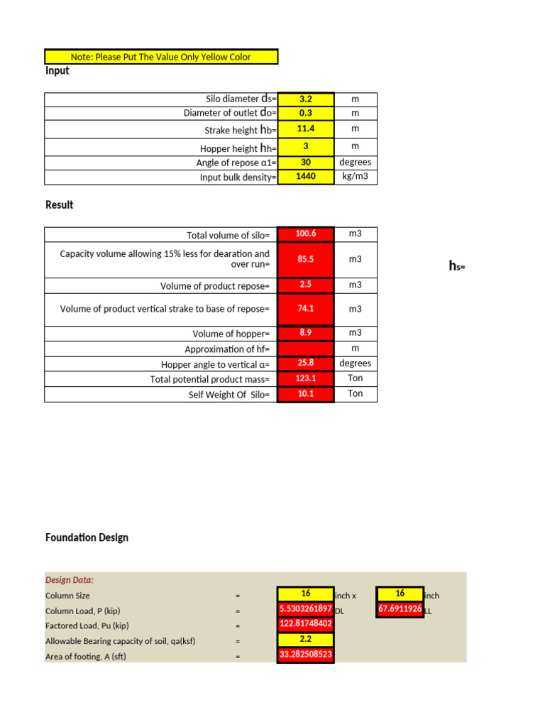 Silo Design | PDF