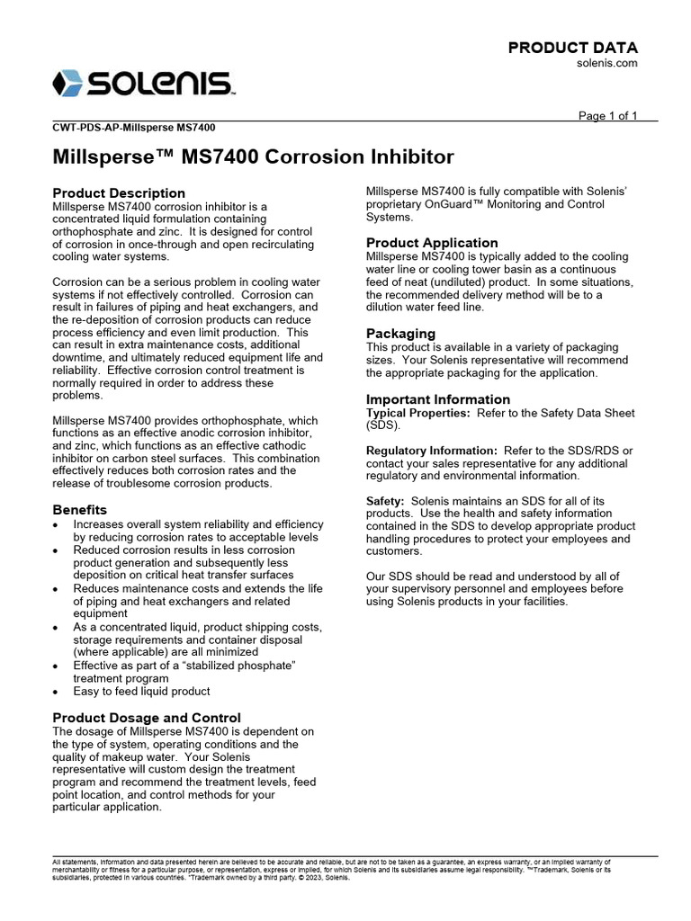 CWT-PDS-AP-Millsperse MS7400 | PDF