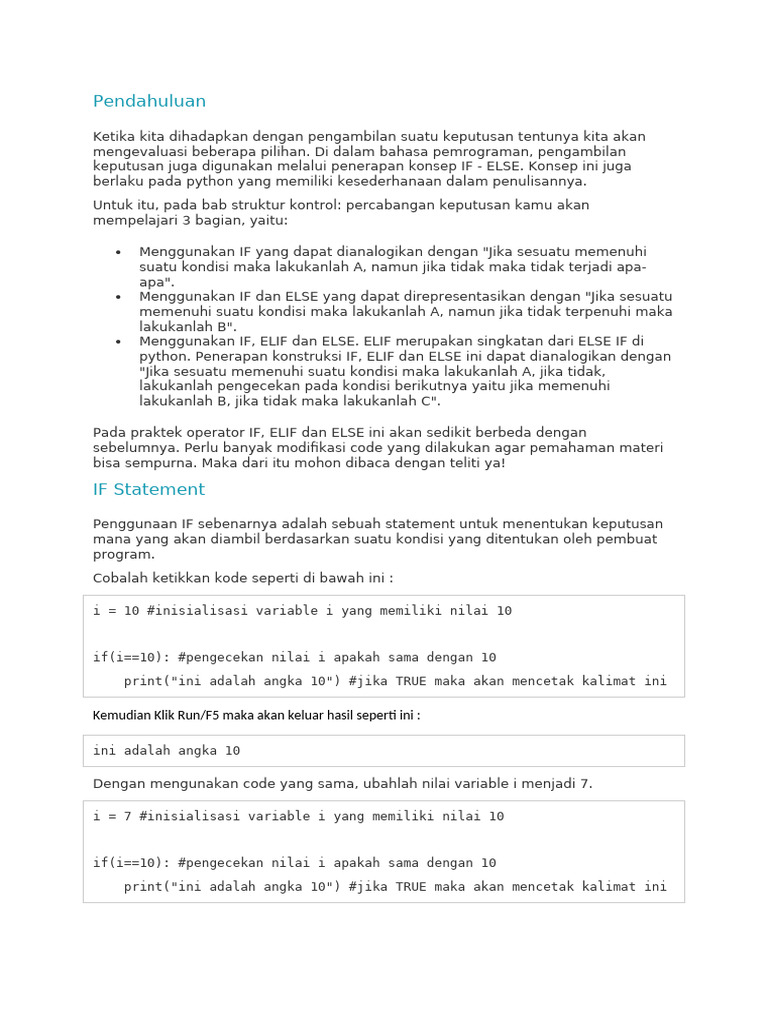 Pendahuluan Python | PDF | Komputer