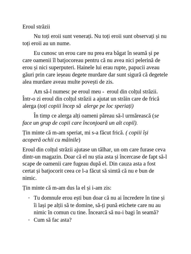 Monolog Copii | PDF