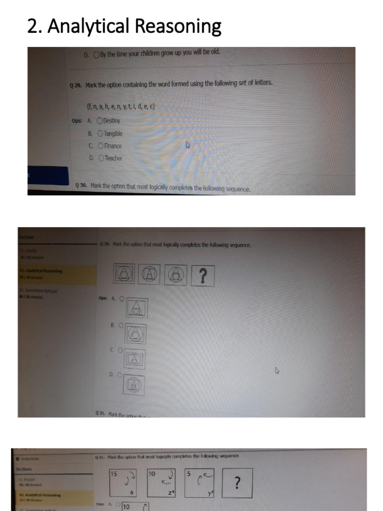 Analytical Reasoning | PDF