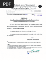 VTU Dec 2025/Jan 2026 Exam Timetable | PDF