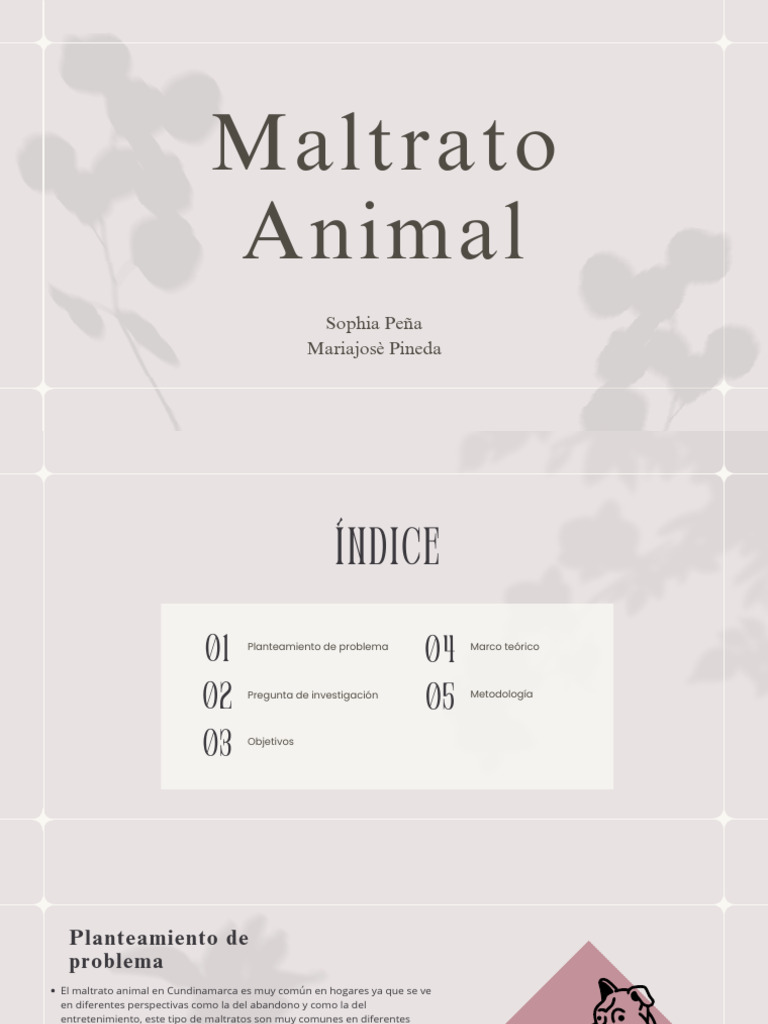 Maltrato Animal | PDF
