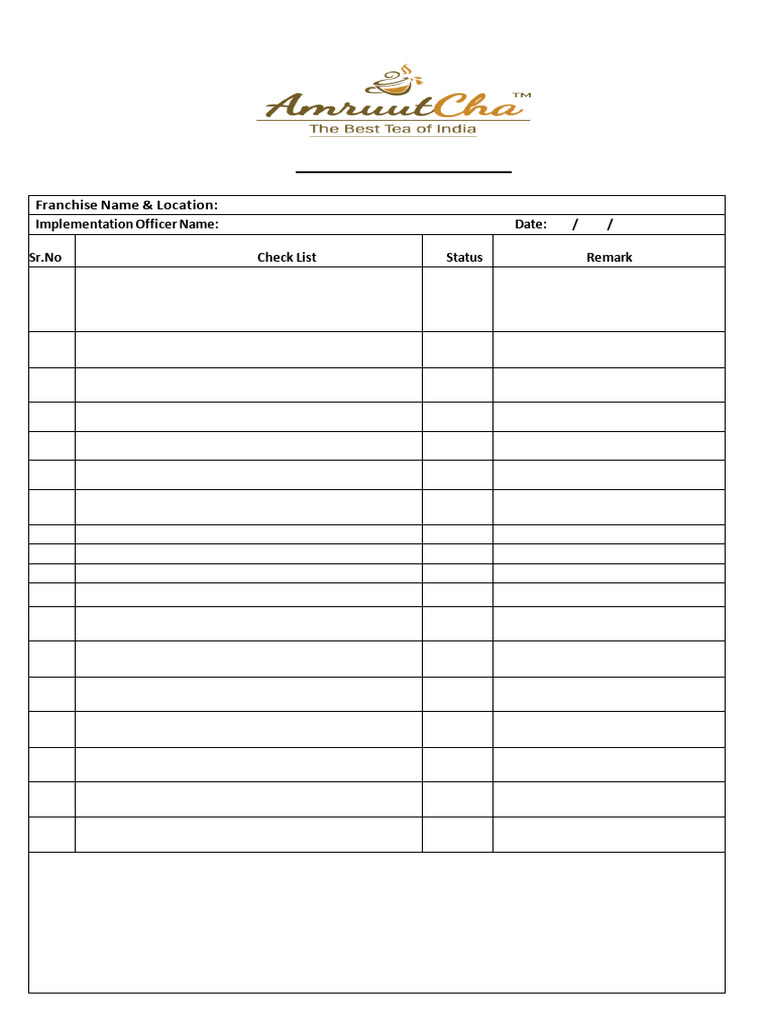 Outlet Ready Checklist | PDF