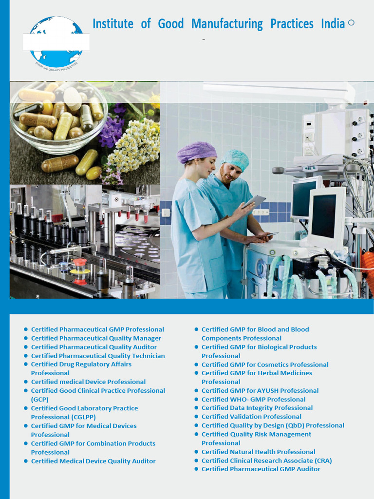 Professional Certifications Gmp | PDF