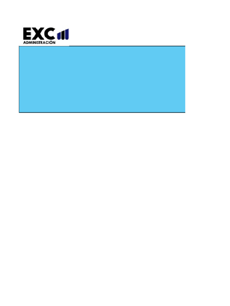 Prueba Excel - Exc Administracion | PDF