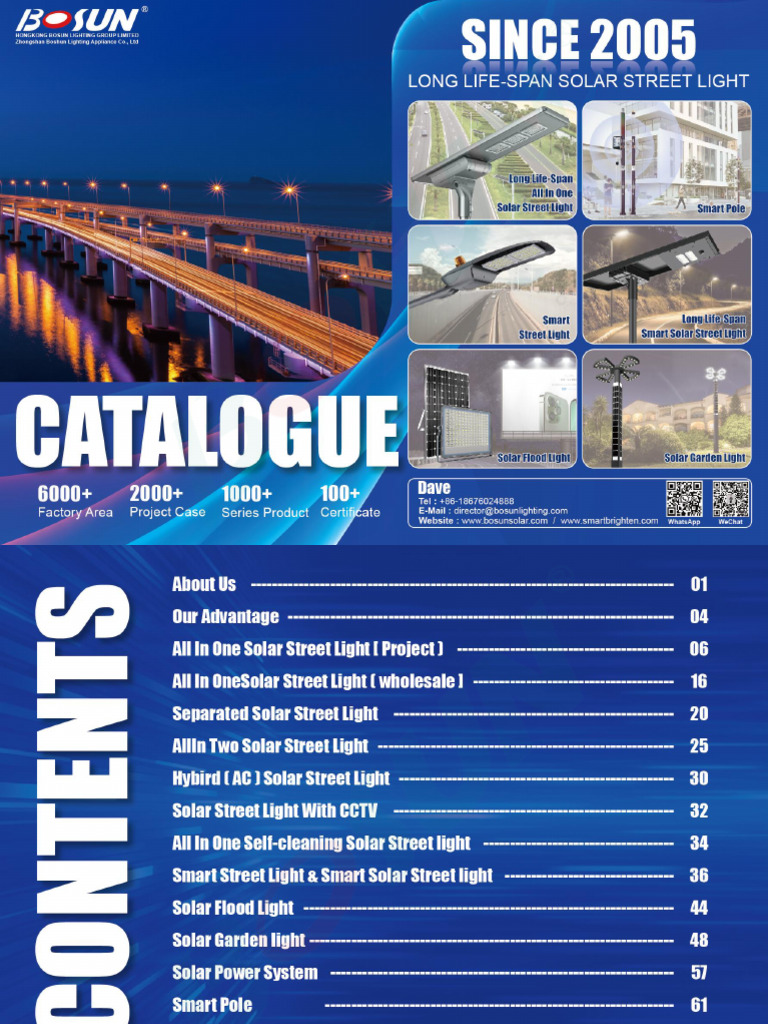 Bosun Solar Product & Smart Pole Catalogue 9.0 | PDF