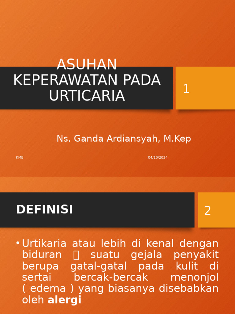 Askep Urtikaria - P Ganda | PDF