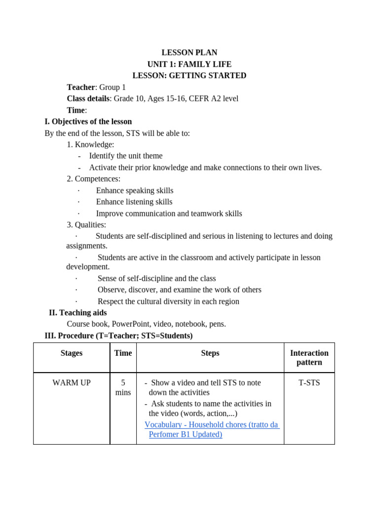 Unit 1 Getting Started | PDF