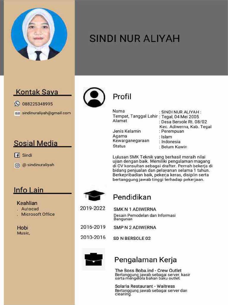 Lamaran Pekerjaan-Sindi Nur Aliyah | PDF