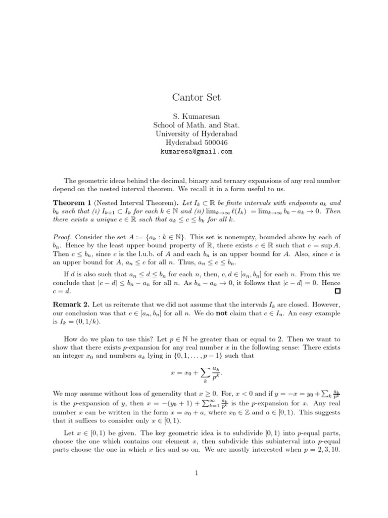 Cantor_Set | PDF