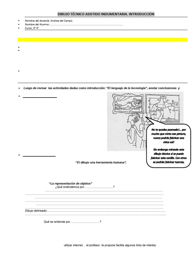 Guia 2 TP2 D.T. El Dibujo Herramienta para La Comunicacion de Ideas Mod | PDF