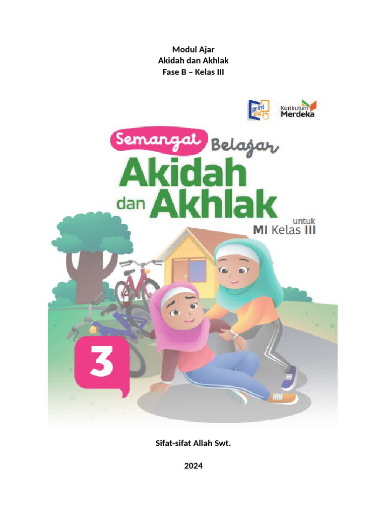 Modul Ajar Akidah Dan Akhlak MI Kelas 3 - Bab 1 | PDF