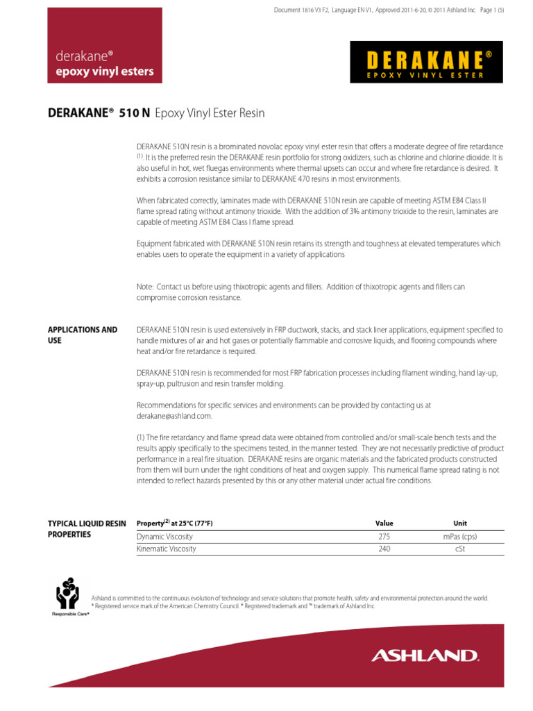 Derakane 510 N Tds 2 | PDF