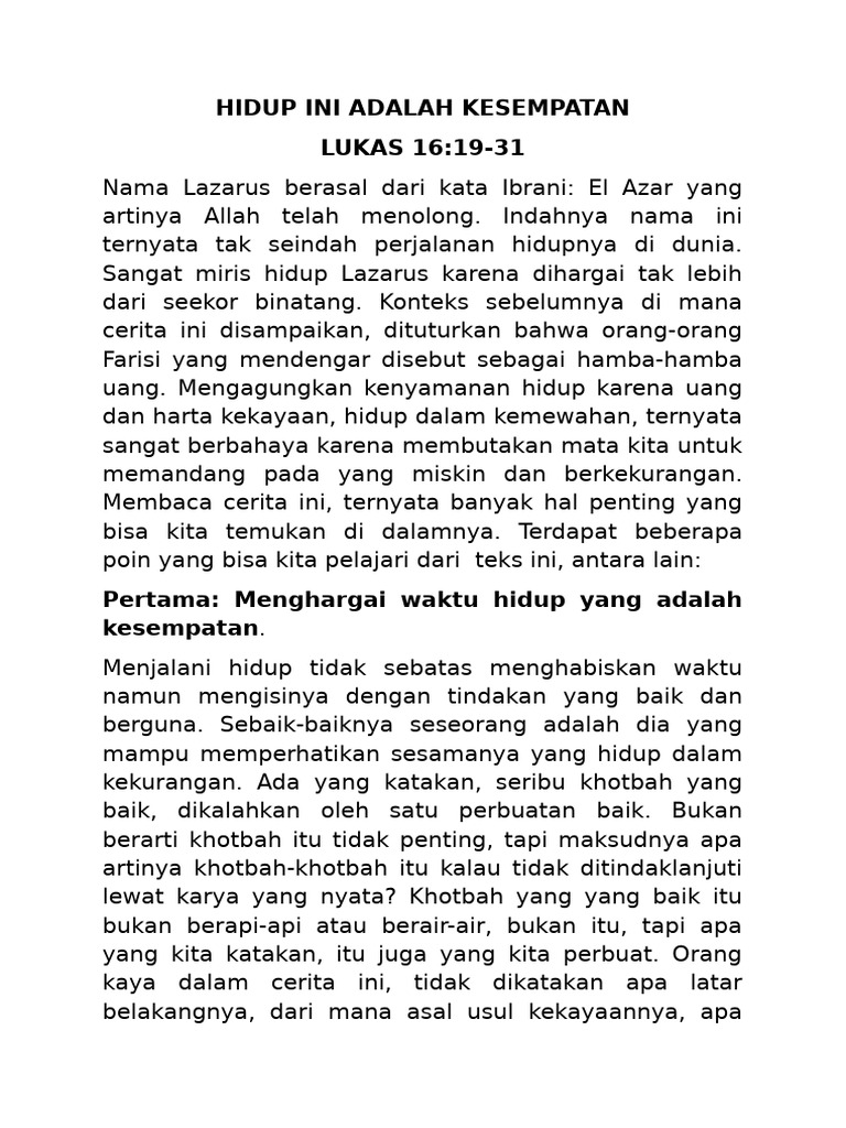 Renungan Ibadah Kaum Bapak Jno Pdf