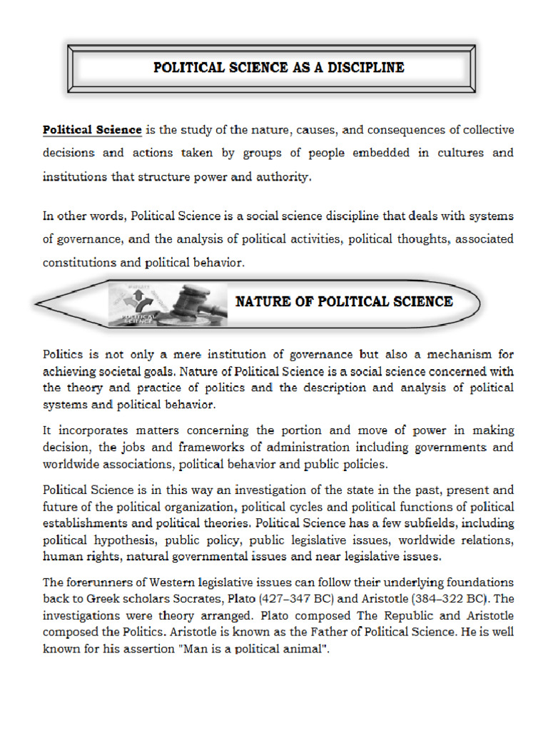 Political Science | PDF