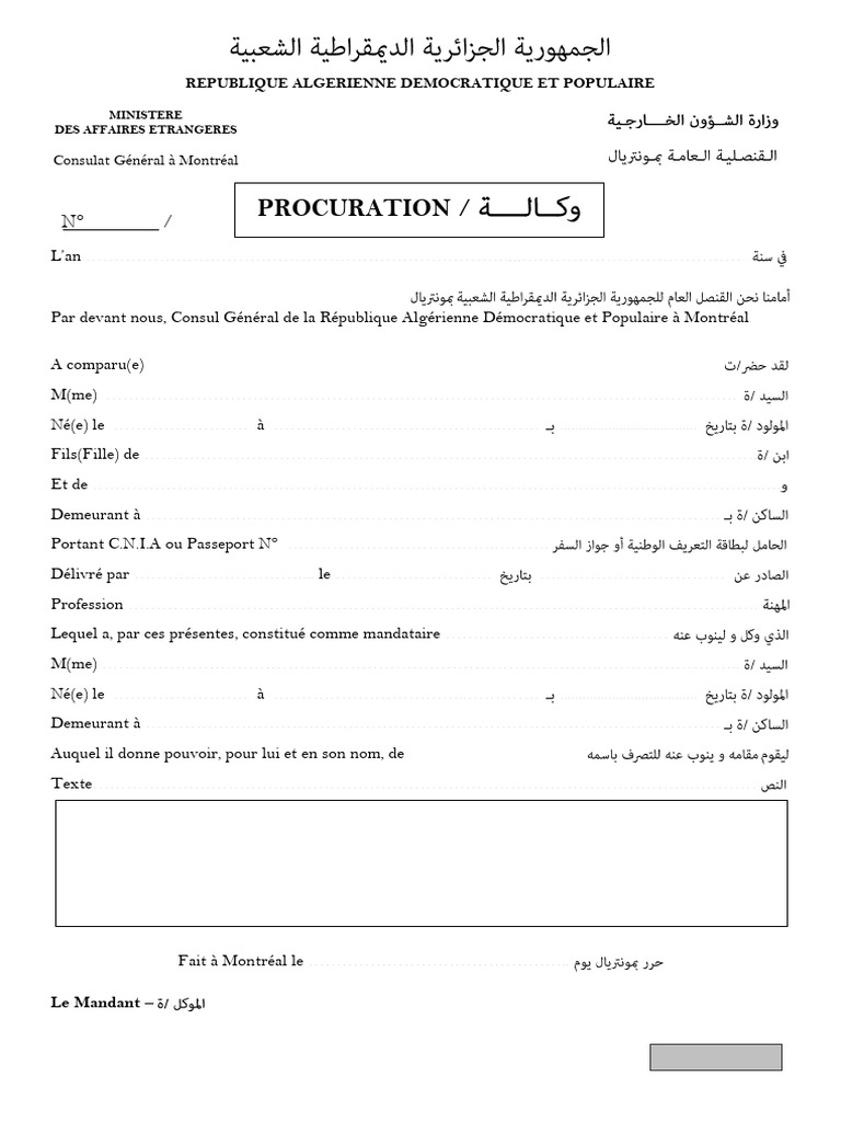 Procuration | PDF