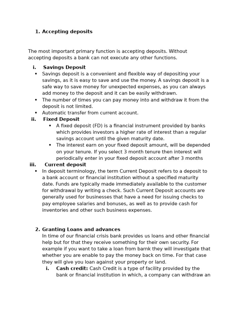 Bank Structure | PDF