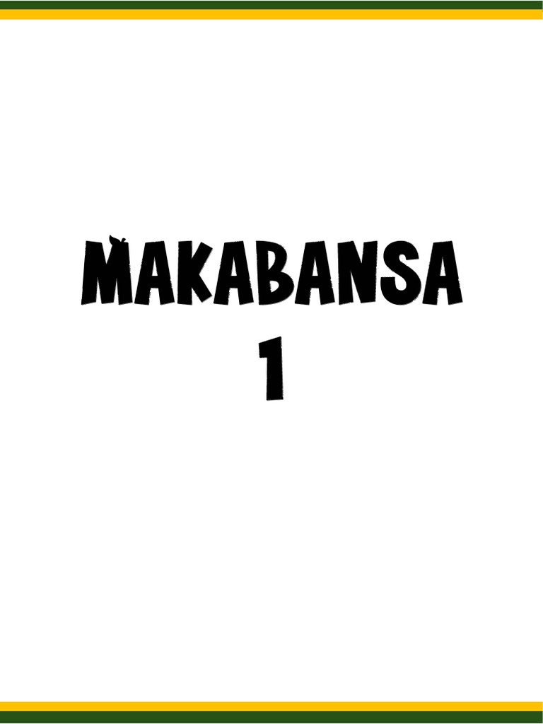 MAKABANSA Learning Material Week 5 | PDF