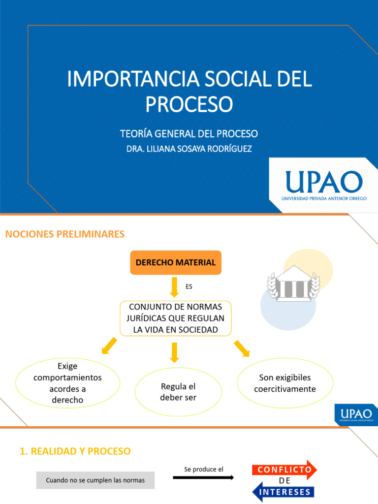 Clase 03 - Importancia Social Del Proceso | PDF | Ley procesal ...