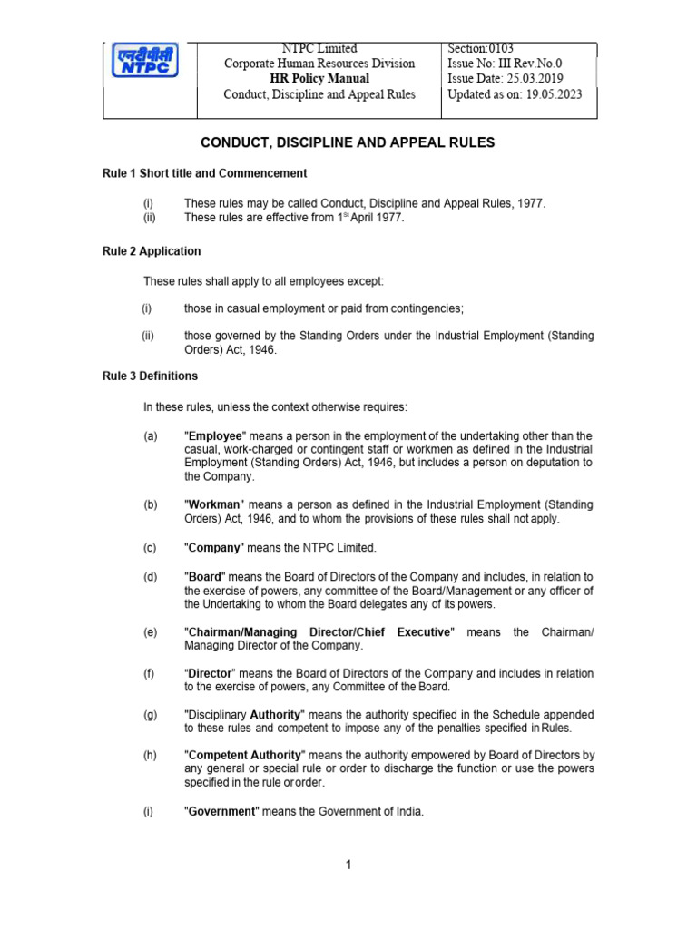 CDA Rules 2023 | PDF