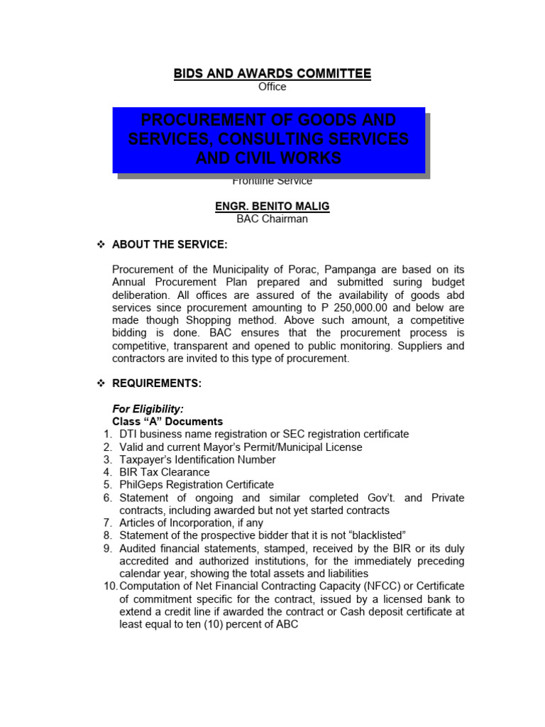 Bids Awards Commitee Nami | PDF