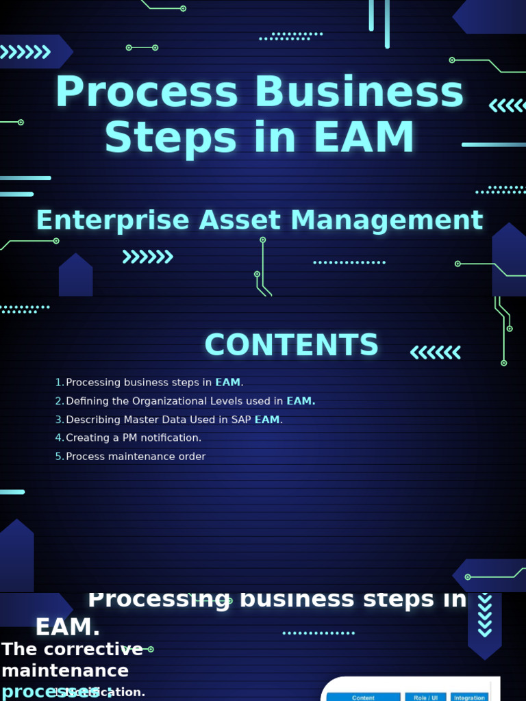 Process Business Steps in EAM: Enterprise Asset Management | PDF