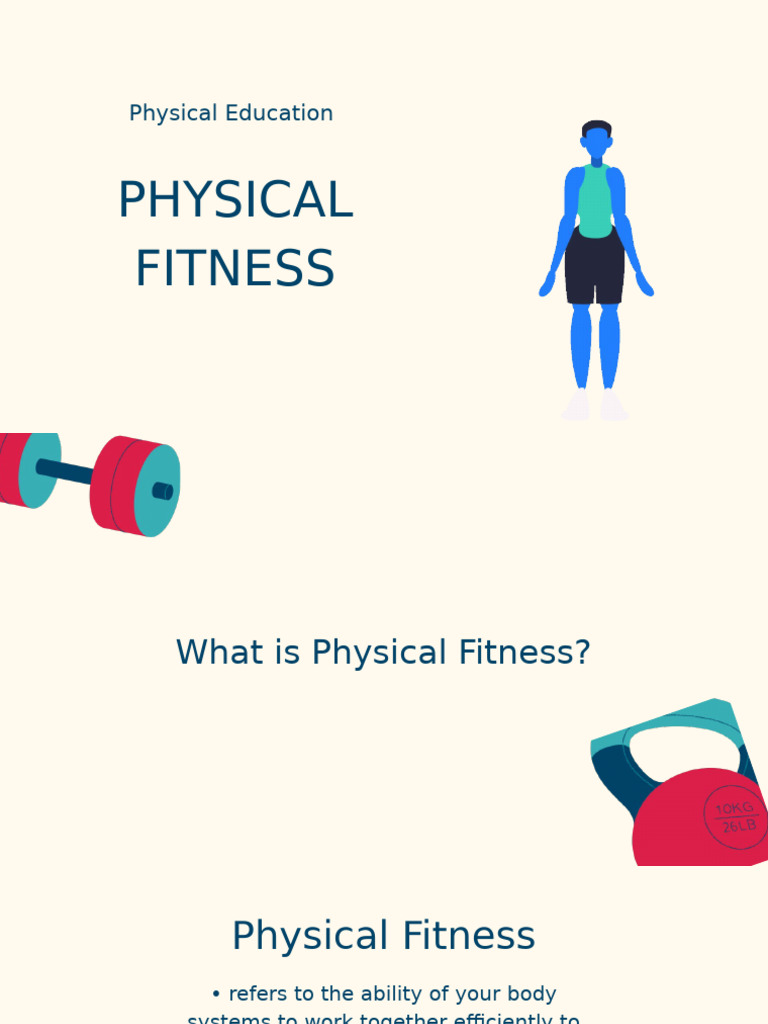 Beige Blue and Red Simple Clean Physical Education Principles of ...