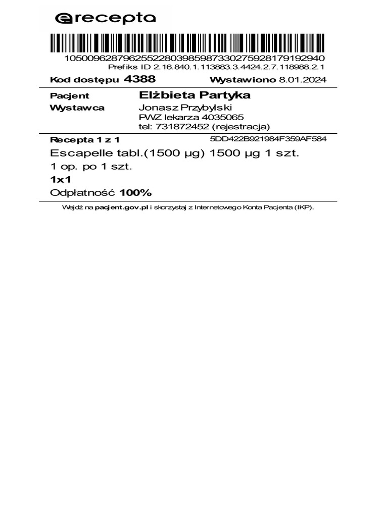 E-Recepta 1704703037926 4 | PDF