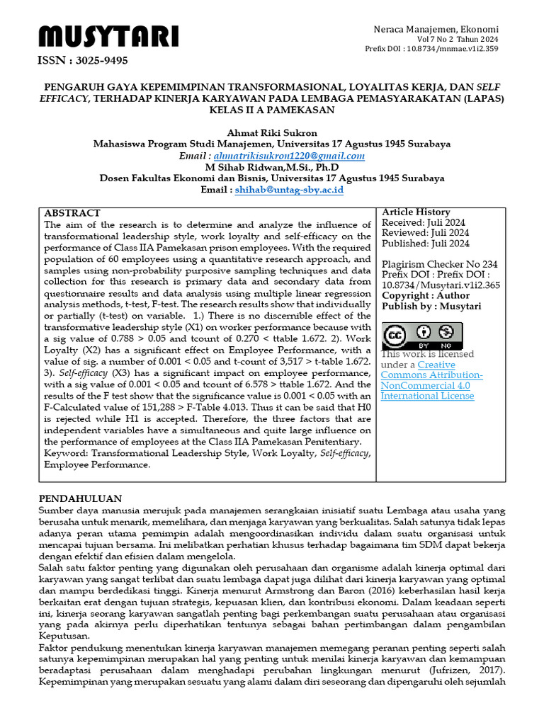 Sihab (Kepemimpinan Transformasional) | PDF