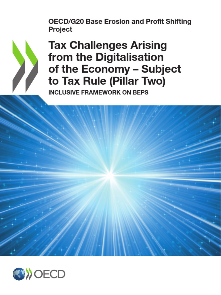 Tax Challenges Arising From The Digitalisation of The Economy - Subject ...