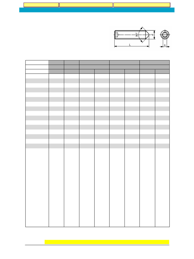 ISO 4027 + 4028 DIN 914 + 915 Socket Set Screws Grubscrews | PDF