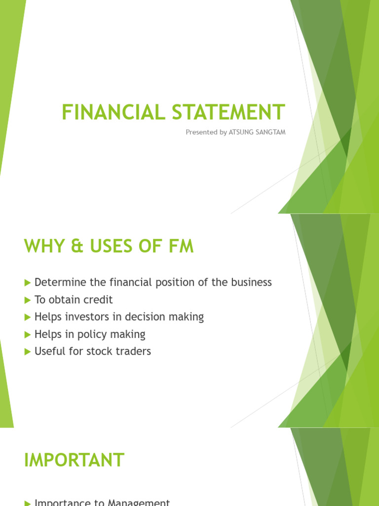 FINANCIAL STATEMENT | PDF