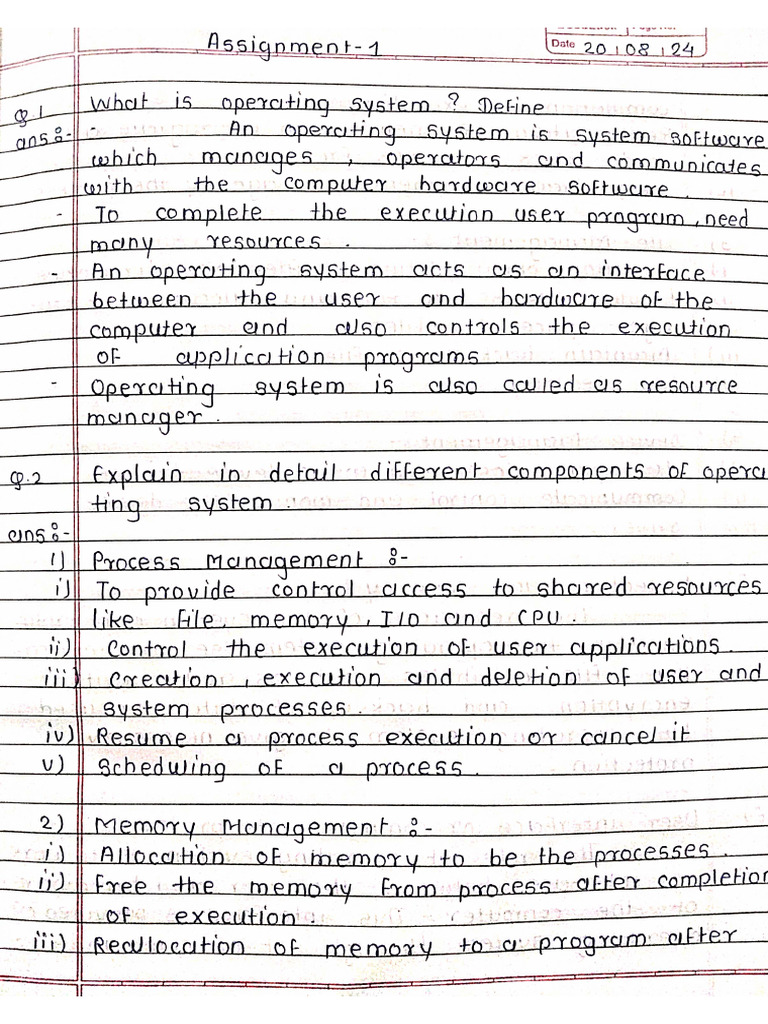 OSY Assignment 1 | PDF