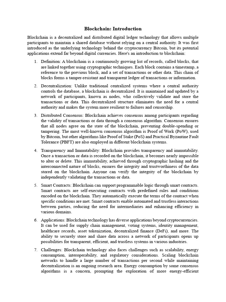 Blockchain Unit 2 | PDF