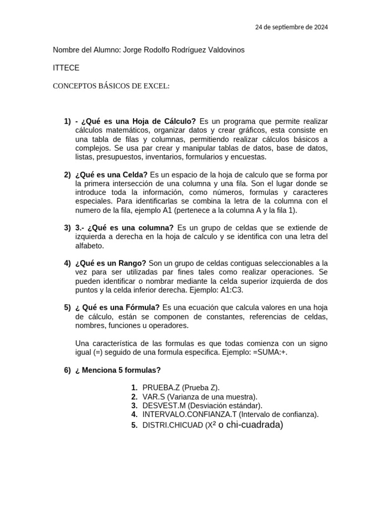 CONCEPTOS BÁSICOS DE EXCEL JORGE RODRIGUEZ VALD | PDF CONCEPTOS BÁSICOS DE EXCEL JORGE RODRIGUEZ VALD | PDF