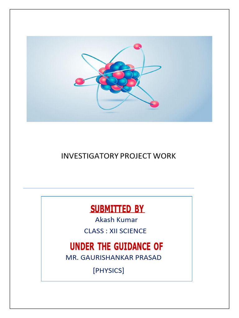 Phy Project Garvit | PDF