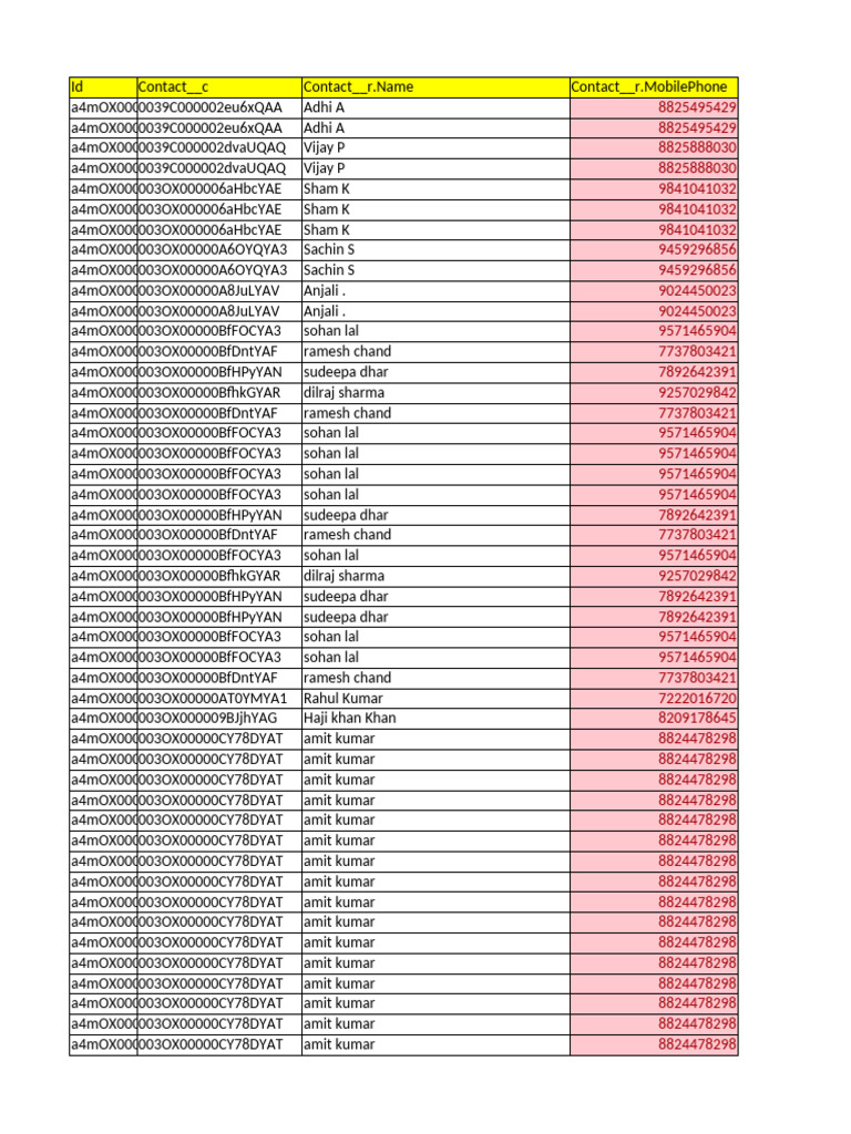 Duplicate Data With Phone | PDF