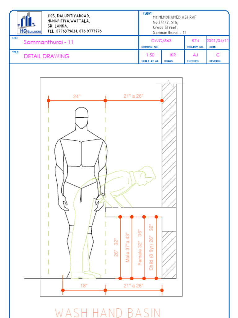 wash basin drawing | PDF