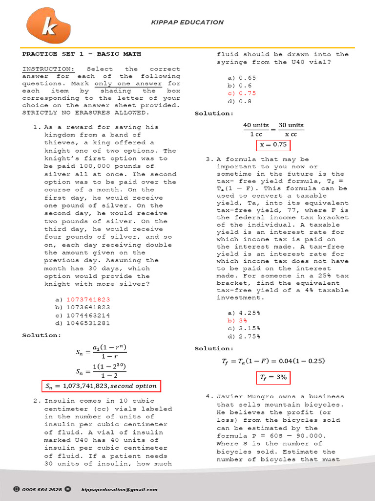 Problem Set 1 - Solution | PDF