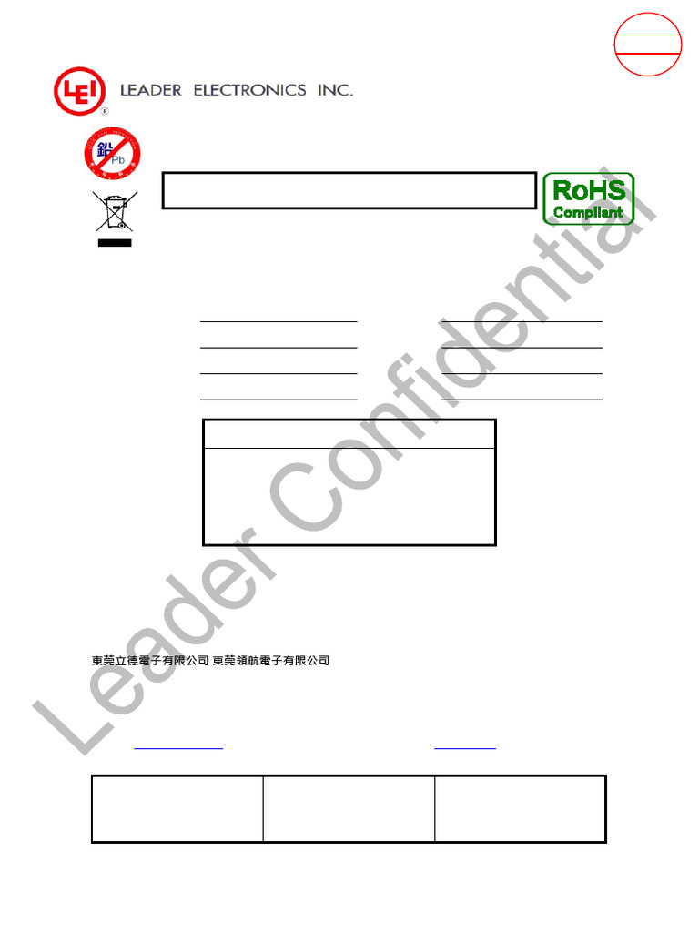 ML60-41120-A10S+Spec Sheet+Rev1+2023 10 10 | PDF