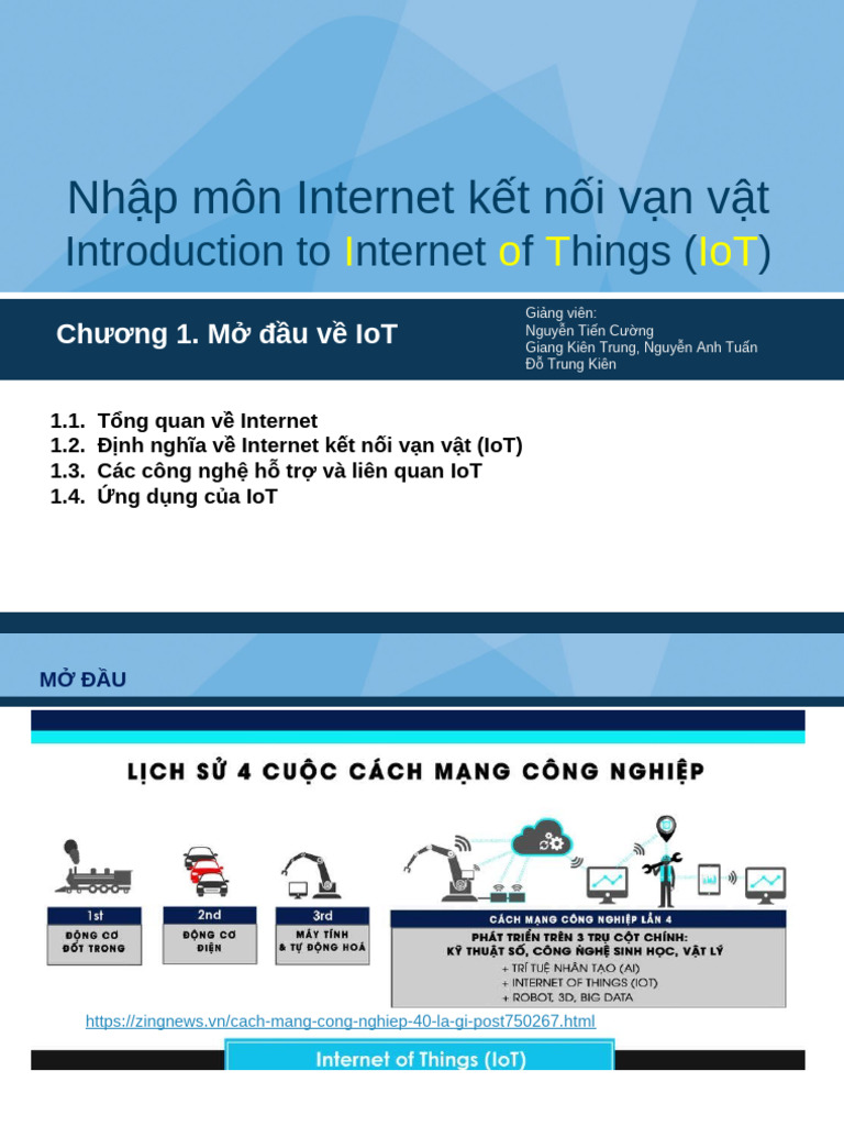 Chương 1. Mở đầu về IoT | PDF