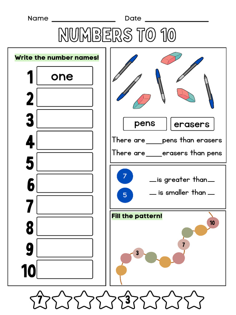 Writing Numbers 1 To 20 in Words Math Worksheets For Kids PDF | PDF